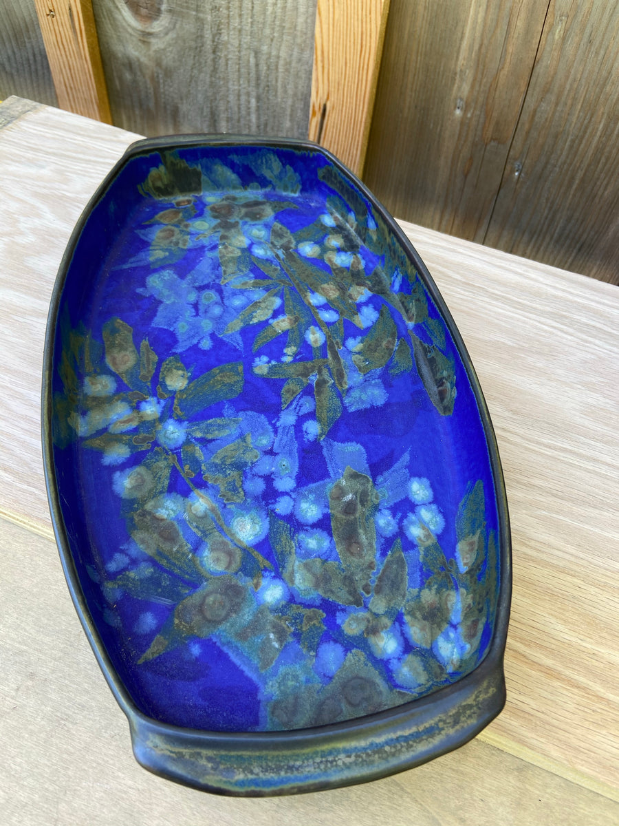 Handled rectangle serving tray – Butterfield Pottery